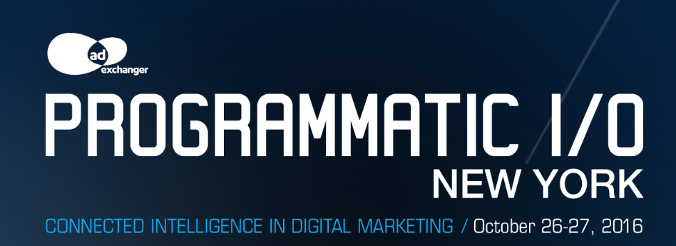 PROGRAMMATIC I/O | New York 2016 - NY, NY, USA