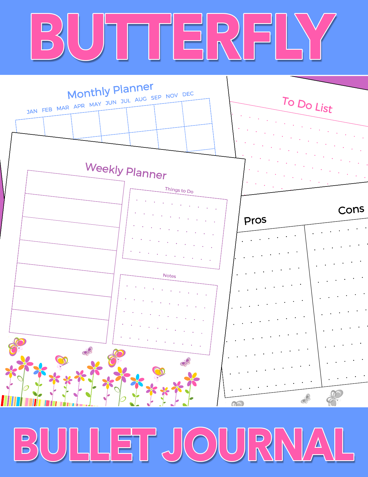 [PLR] Butterfly Bullet Journal - Shawn Hansen