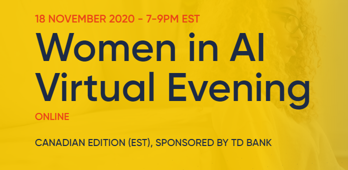 Women in AI Virtual Evening 2020 2020 - Online