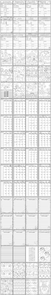 Fantasy Coloring Calendar & Journal - Rayven Monique