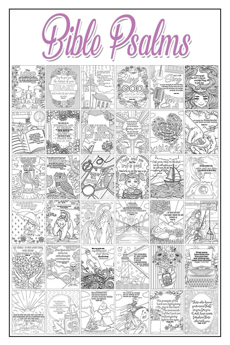 Bible Psalms Coloring Pages Rayven Monique