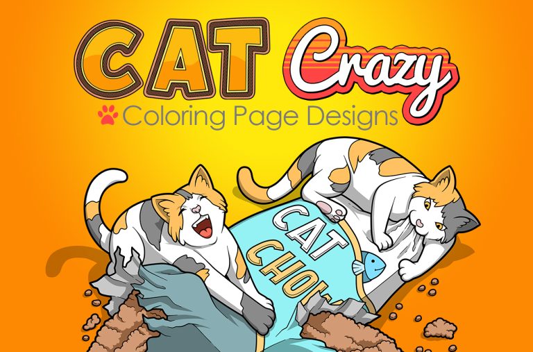 Cat Crazy Coloring Pages - Rayven Monique