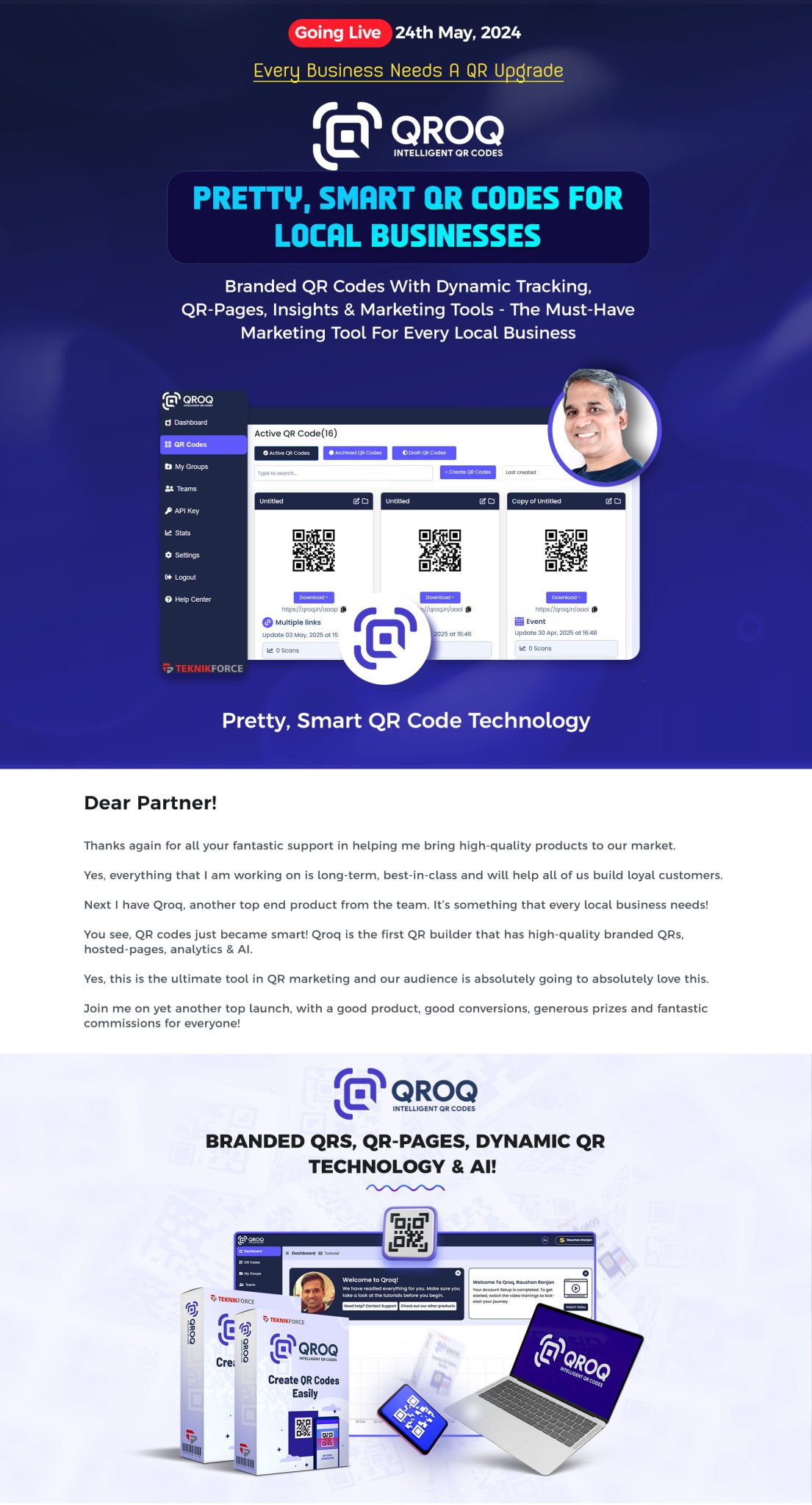 Qroq QR Platform - Cyril Gupta