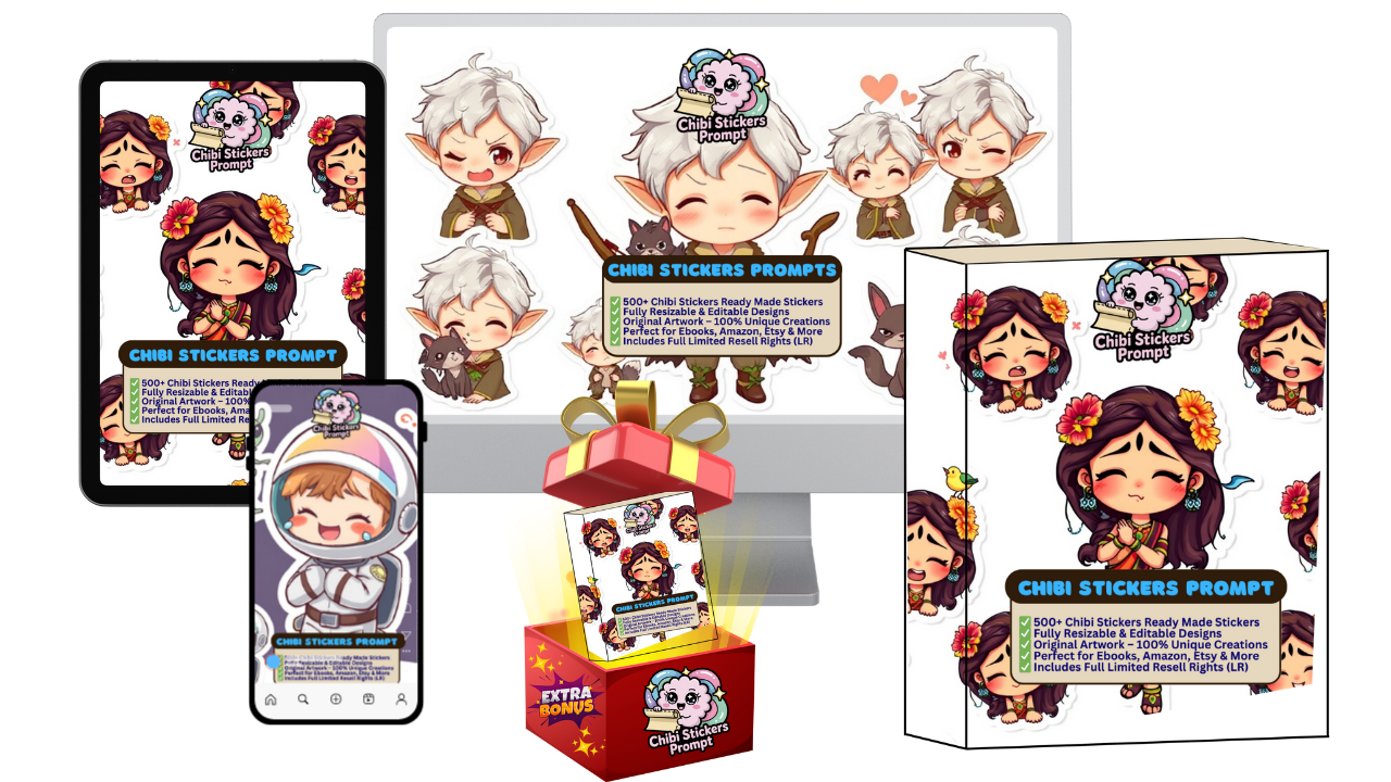 Chibi Stickers Prompt (Plr) - Johnman456